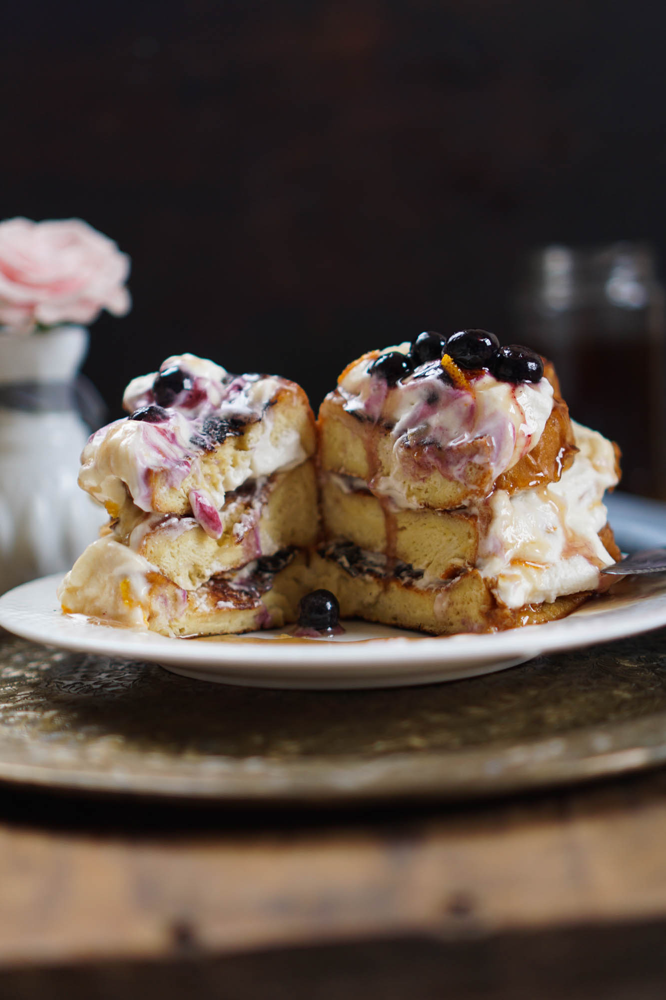 French Toast with Marmalade Whipped Cream