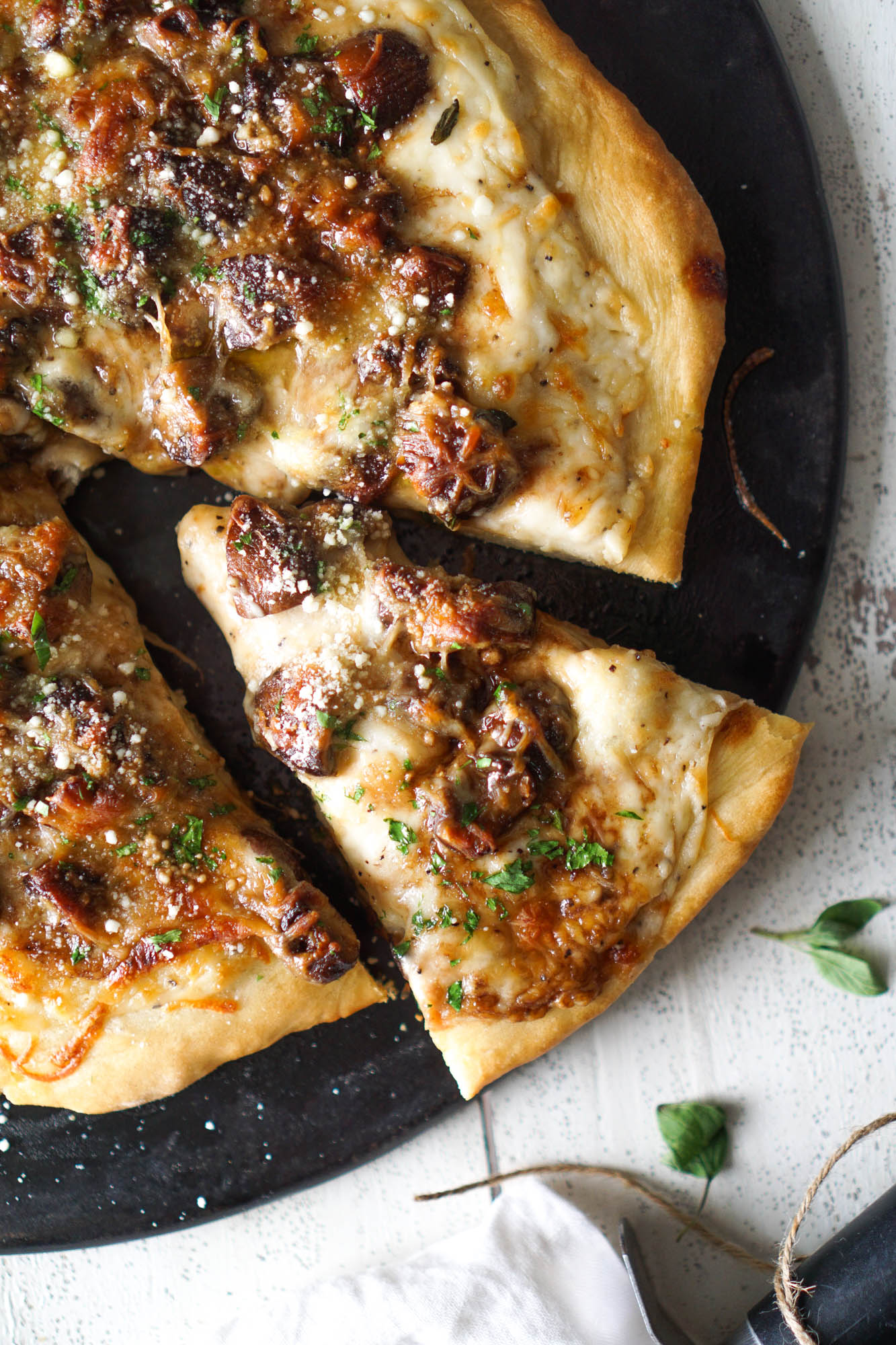 Mushroom Marsala Pizza